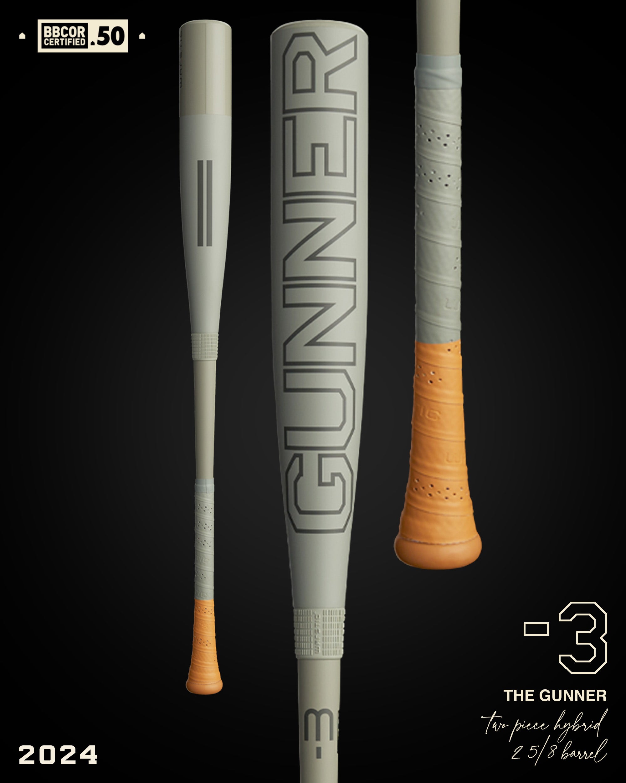 2024 GUNNER BBCOR METAL BASEBALL BAT – Warstic