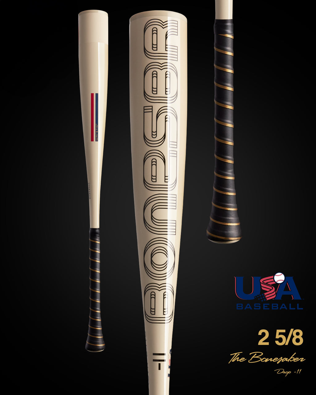 2024 BONESABER USA METAL BASEBALL BAT -11 – Warstic