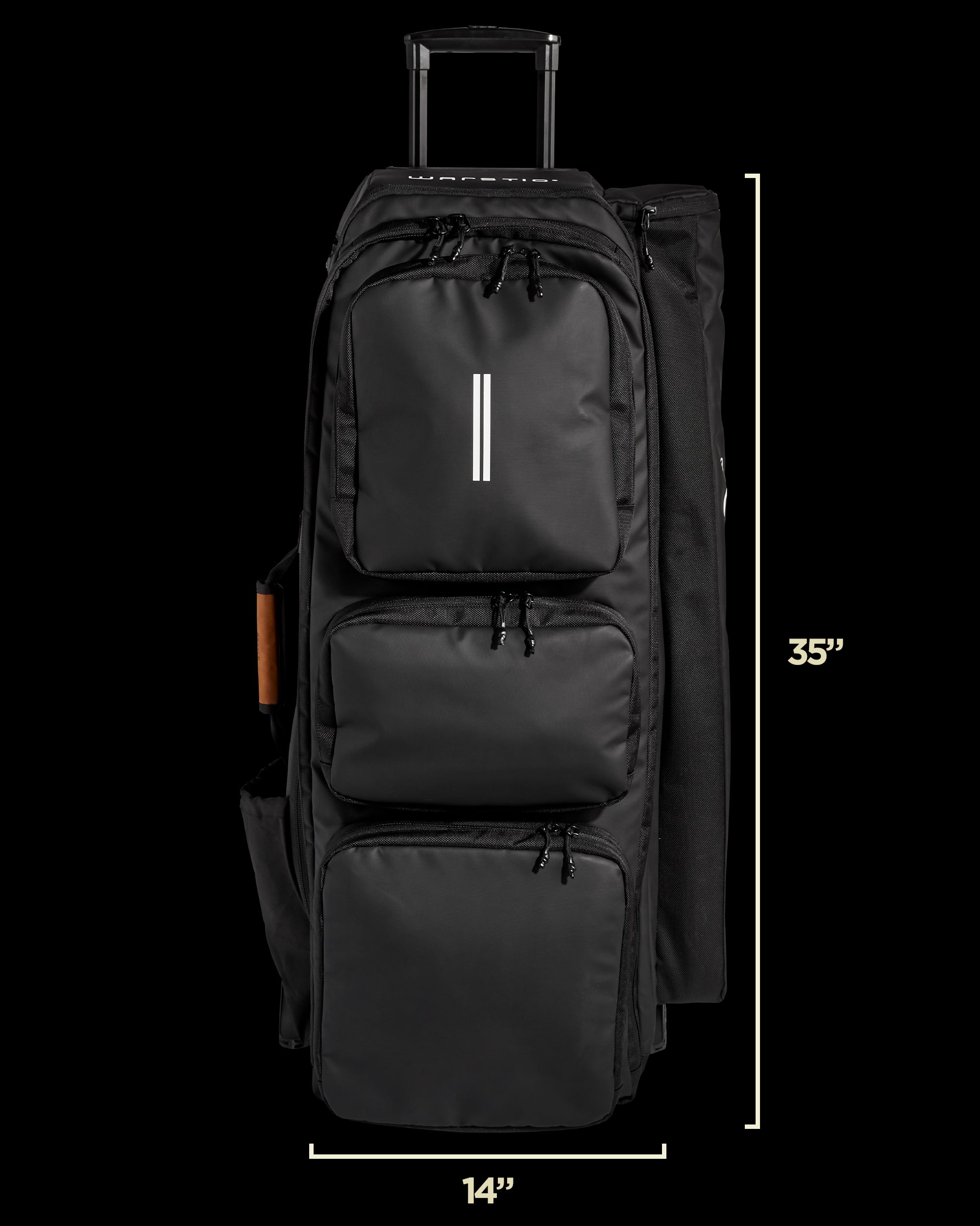 WARRIOR CATCHERS WHEELED BAG (BLACK) – Warstic