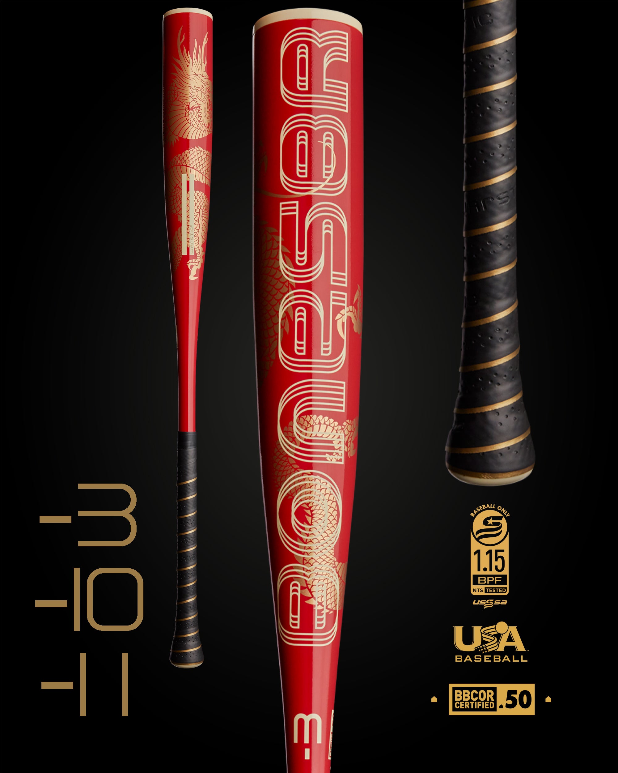 WARSTIC CUSTOMS "LUCKY DRAGON" EDITION METAL BAT – Warstic