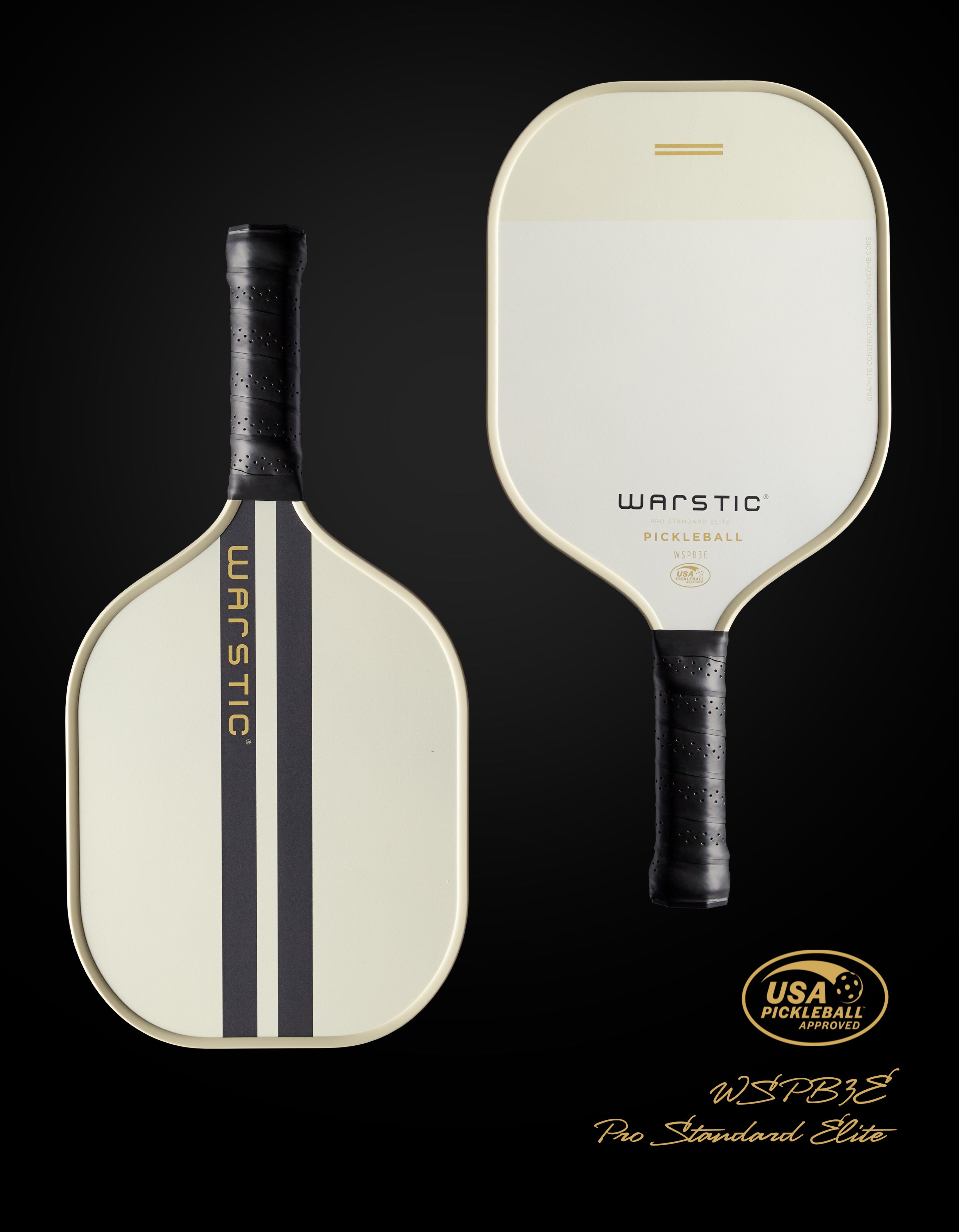 WSPB3E ELITE | STANDARD SHAPE | GRAPHITE SURFACE PICKLEBALL PADDLE ...