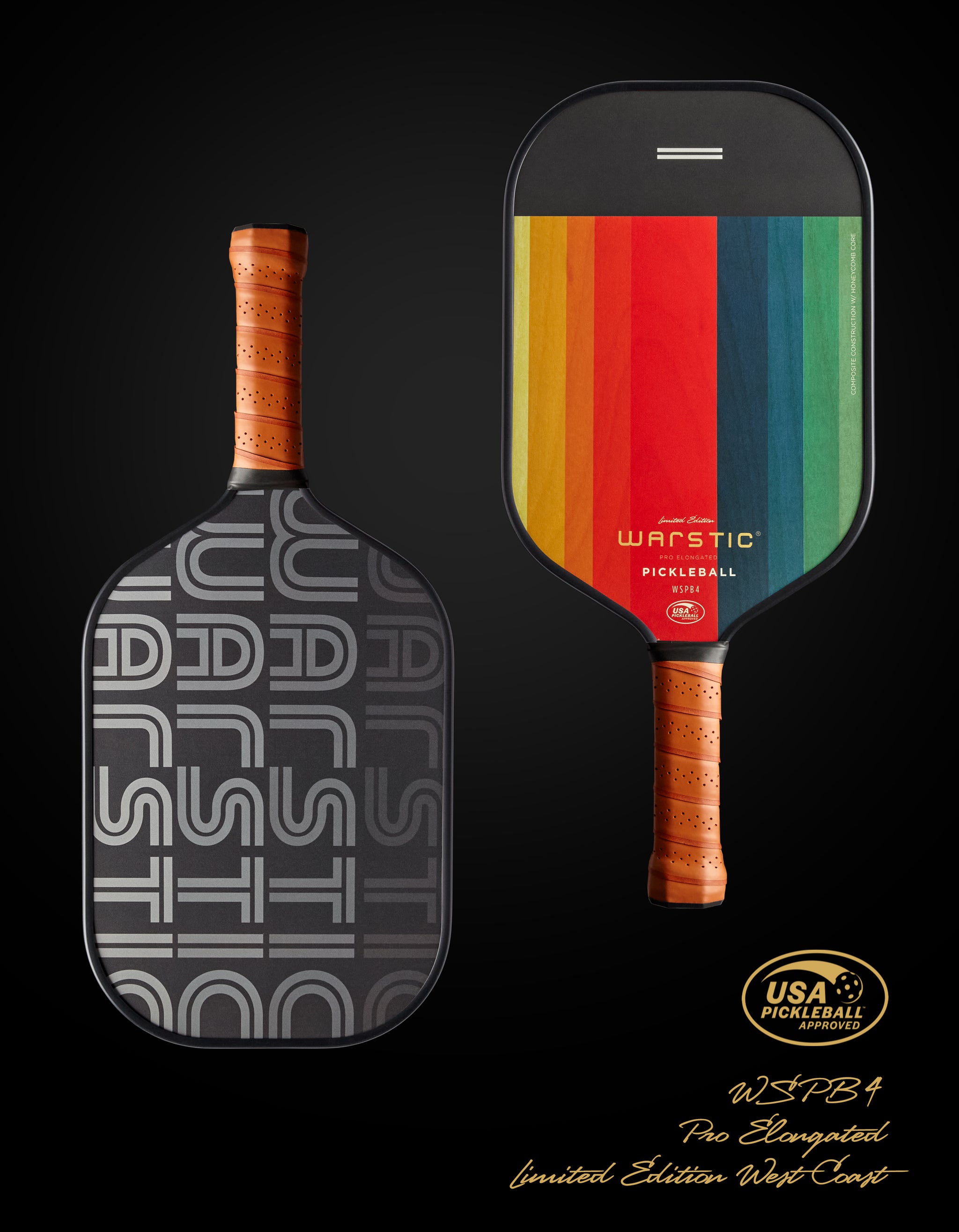 WSPB4 PRO ELONGATED SHAPE | COMPOSITE SURFACE PICKLEBALL PADDLE - LTD