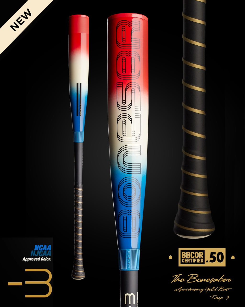 BONESABER HYBRID LONE STAR EDITION BBCOR METAL BASEBALL BAT – Warstic