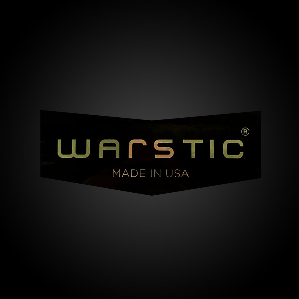 CHEVRON (BLACK/GOLD) STICKER – Warstic
