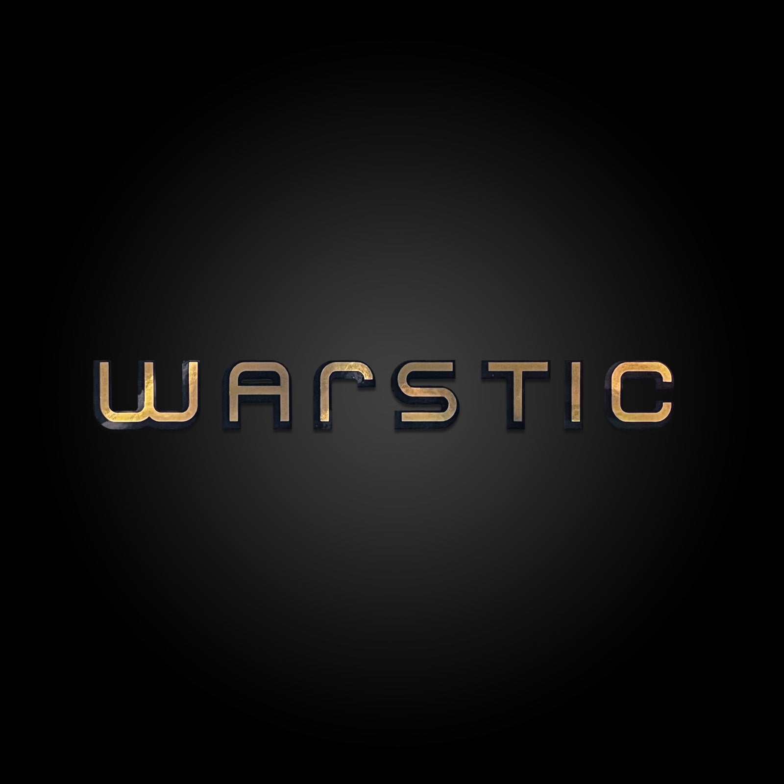 WARSTIC (BLACK/GOLD) STICKER – Warstic